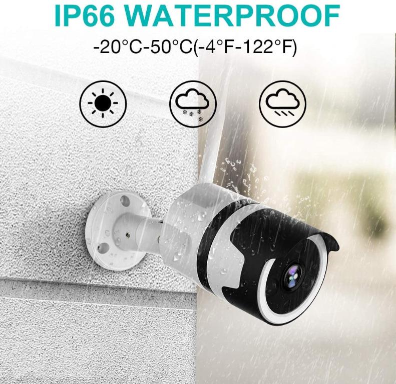 Netvue Vigil 1080P Security Camera Outdoor, IP66 Waterproof, 2-Way ...