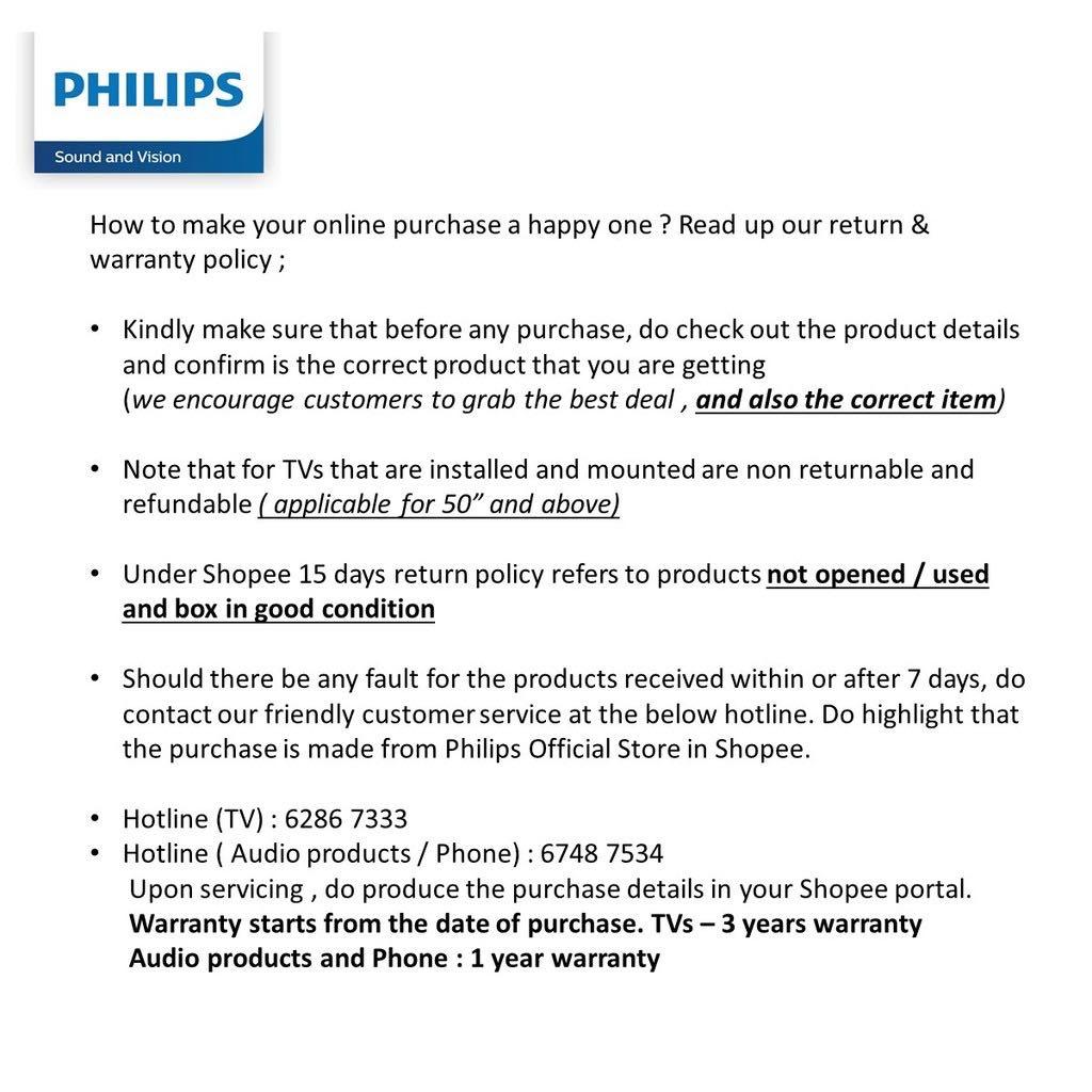 NEW Philips 43 inch Ultra Slim Full HD LED Smart TV with SAPHI OS ...