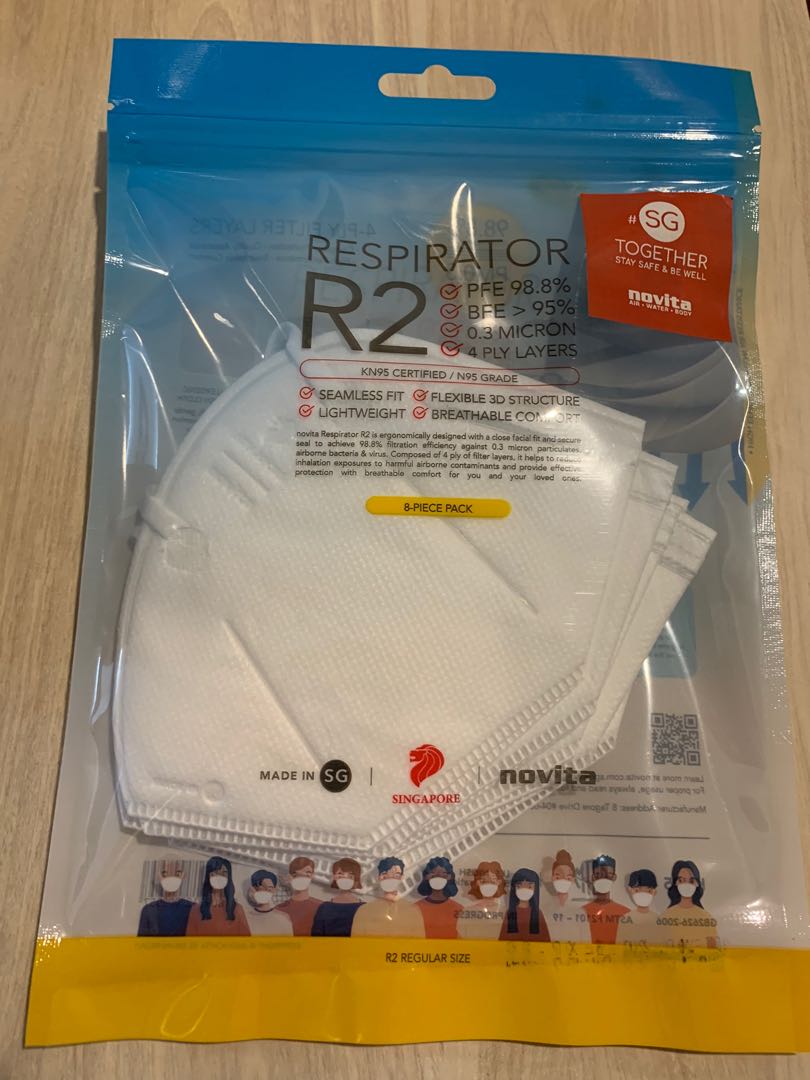 Novita Respirator R2 Mask (8pc), Everything Else on Carousell