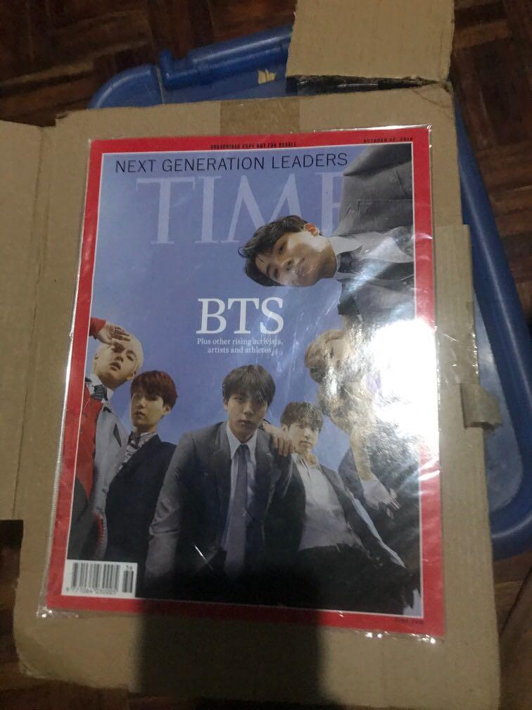 Onhand BTS Time Magazine Cover Next Generation Leaders, Hobbies & Toys ...