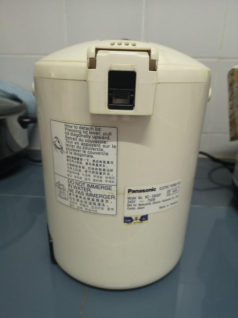 PANASONIC 3L Thermo Pot, TV & Home Appliances, Kitchen Appliances ...