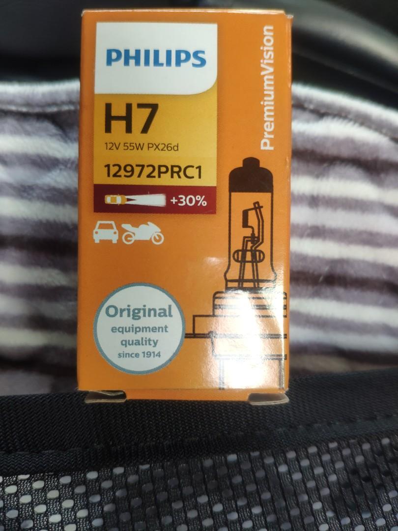Philips H7 Premium Vision +30%, Auto Accessories on Carousell