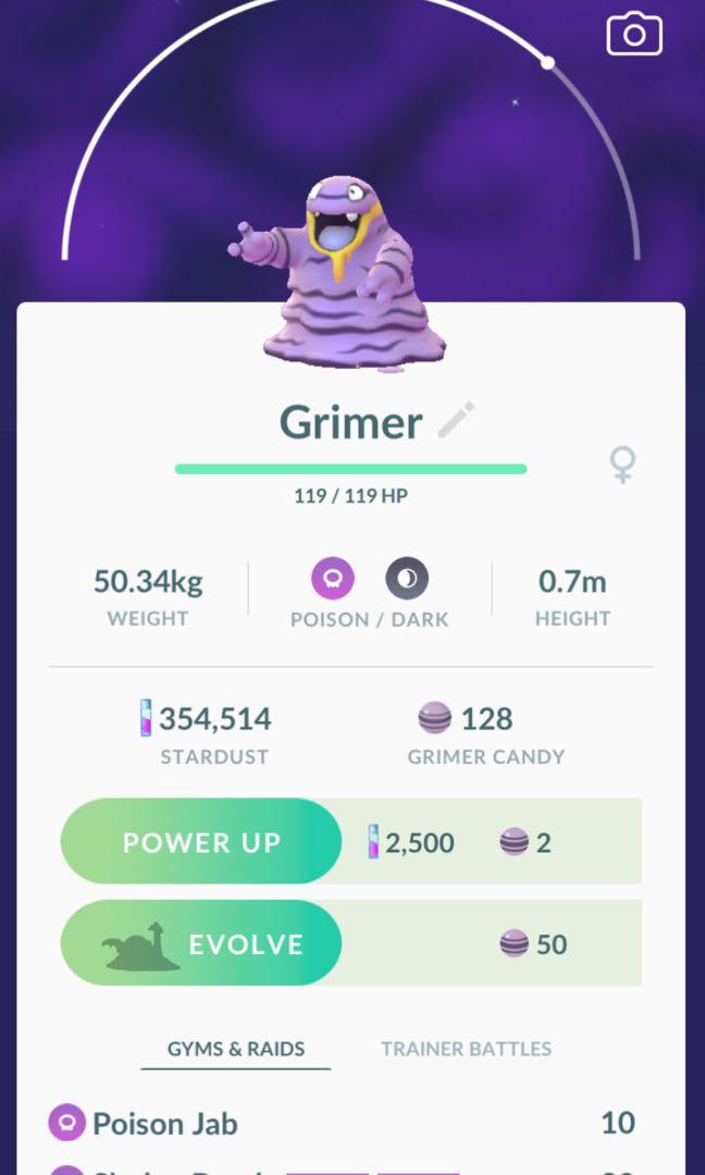 Pokemon Go Shiny Alolan Grimer, Video Gaming, Gaming Accessories, Game ...