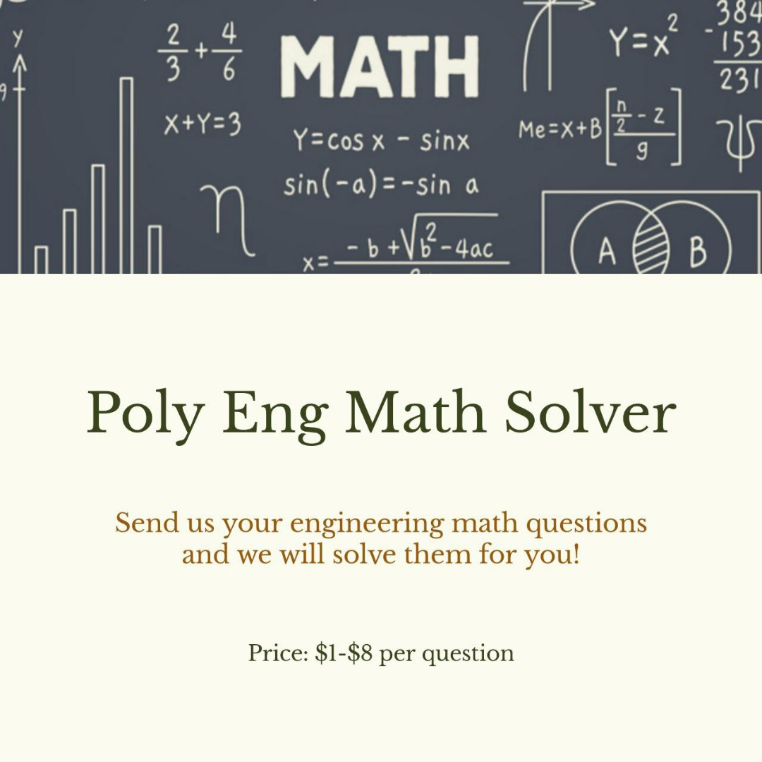 Polytechnic engineering maths tuition, Everything Else on Carousell
