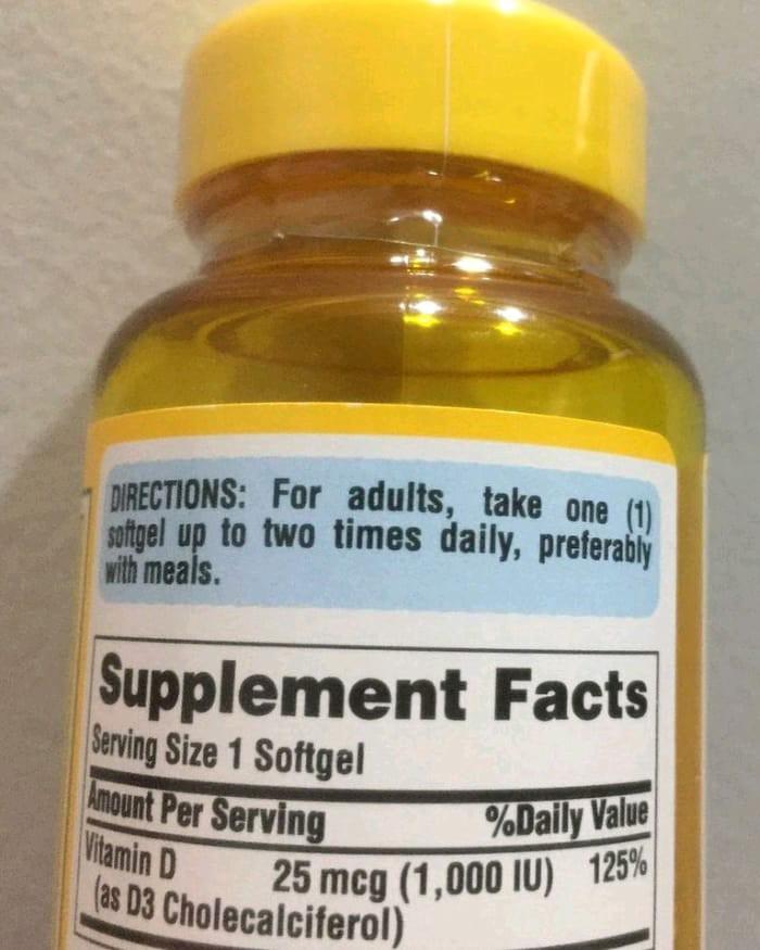 Puritan pride supplement facts buat saya tahan tubuh, Makanan & Minuman ...