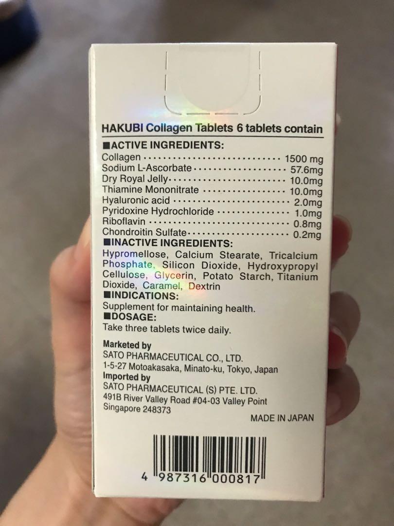 SATO HAKUBI COLLAGEN TABLETS on Carousell