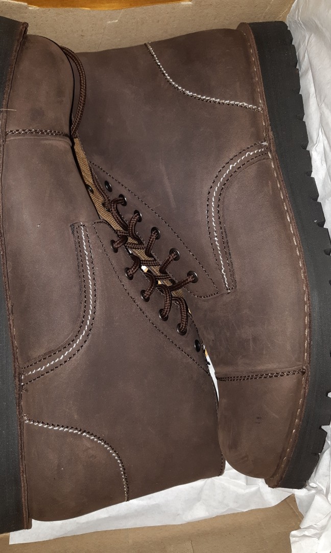 Sepatu Boots Brodo alpha dark choco bs 39 #Okt50, Fesyen Pria, Sepatu ...