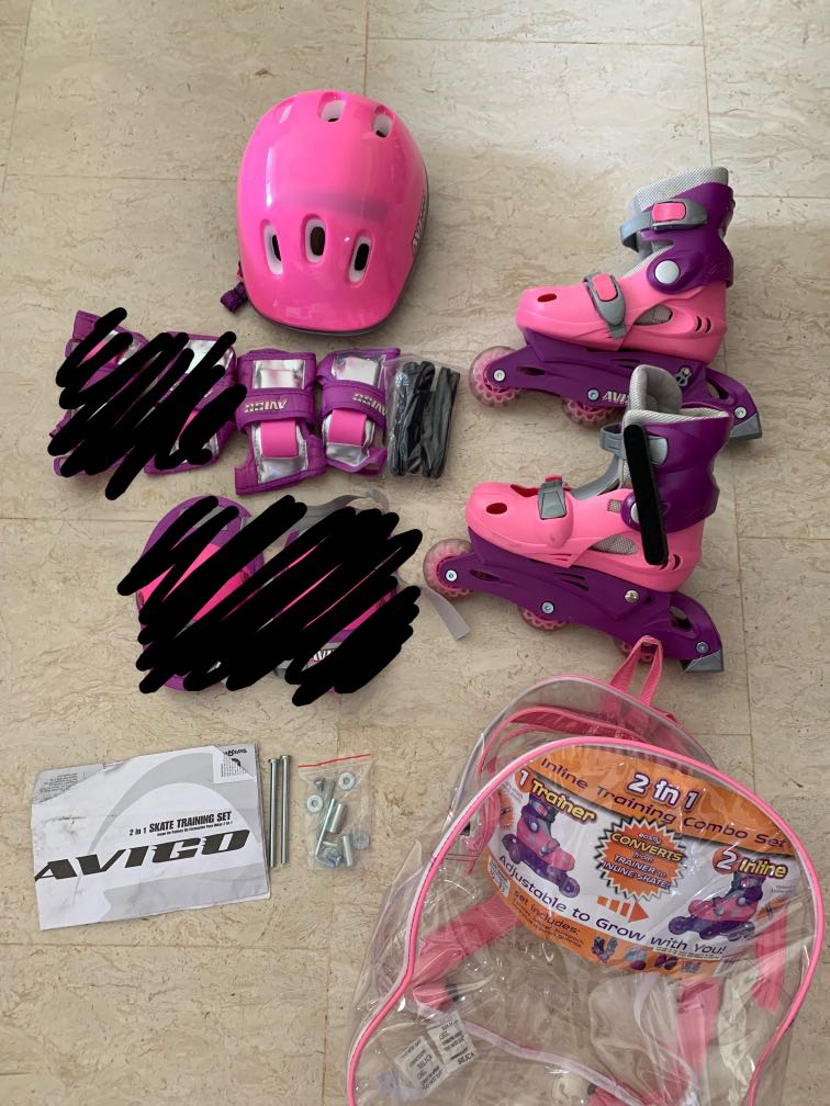 Skates - Inline 2 in 1 Training Set, Hobbies & Toys, Toys & Games on ...