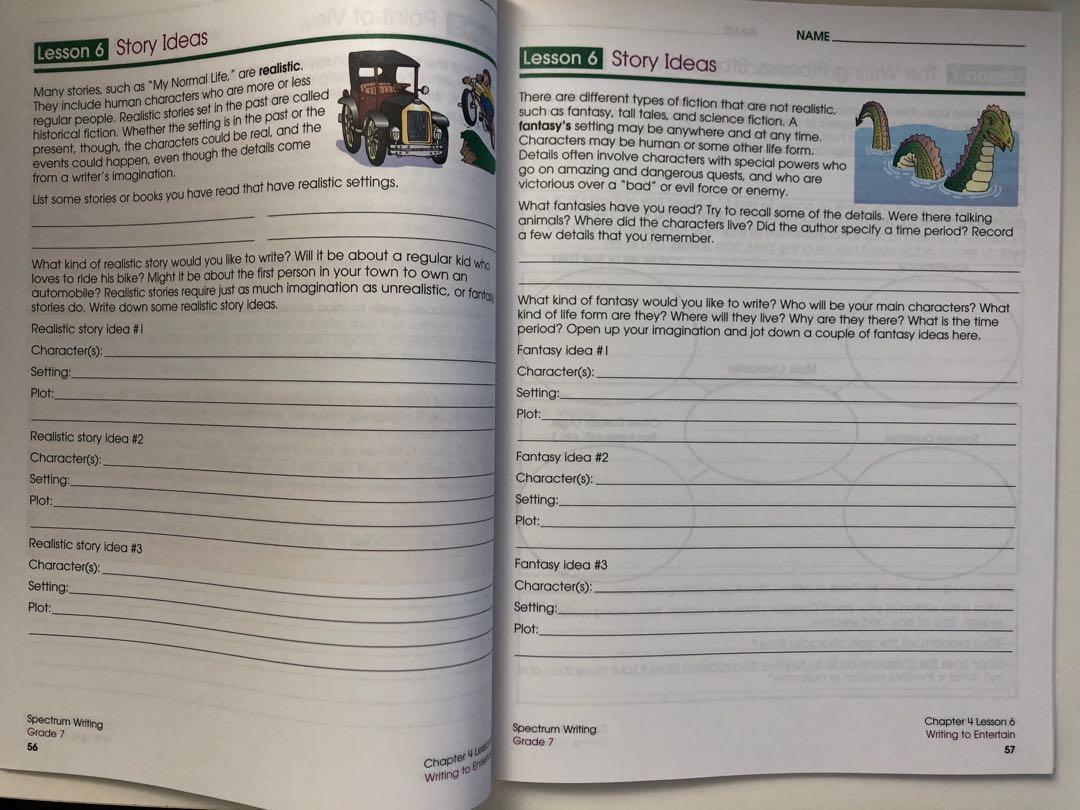 Spectrum English Writing Workbook Grade 7 中學生英文寫作練習簿, 興趣及遊戲, 書本 & 文具 ...