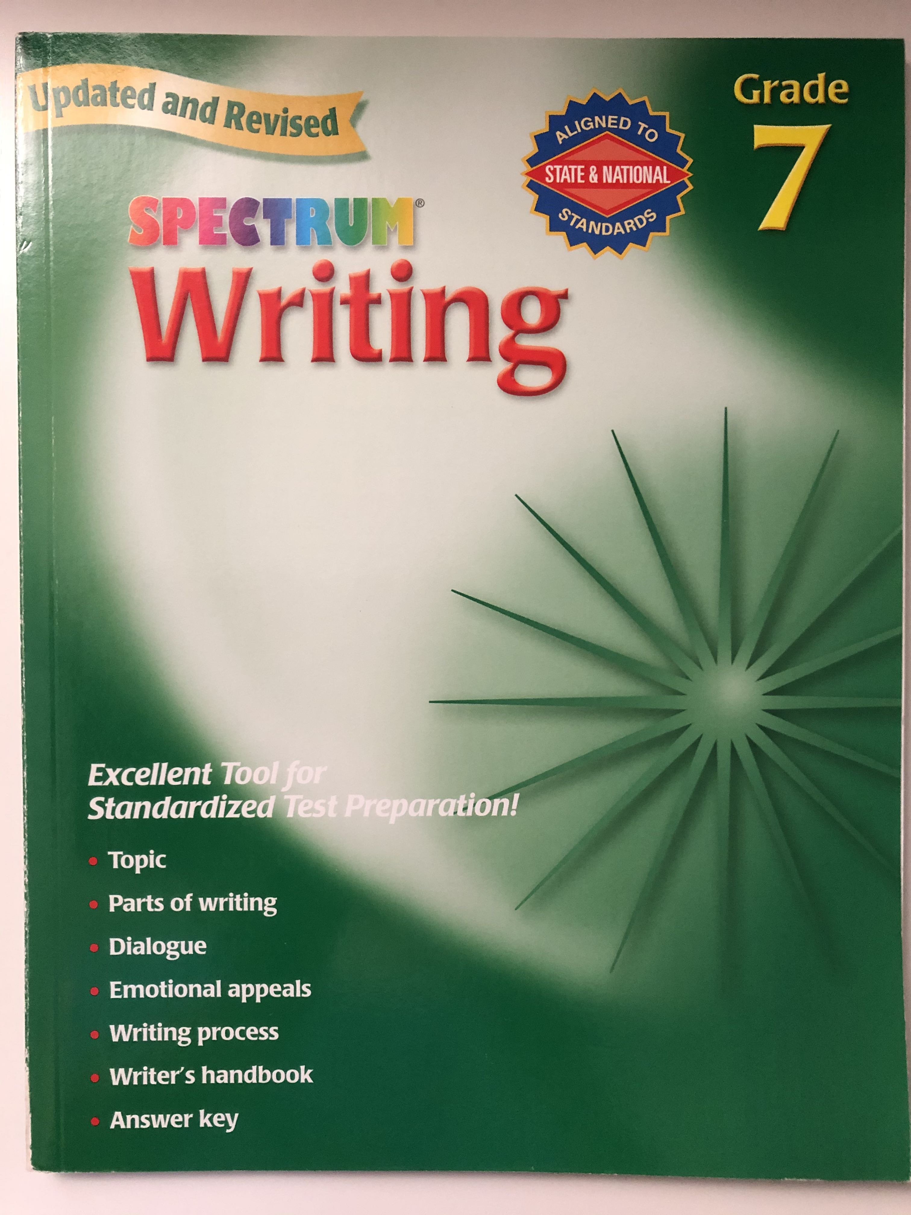 Spectrum English Writing Workbook Grade 7 中學生英文寫作練習簿, 興趣及遊戲, 書本 & 文具 ...