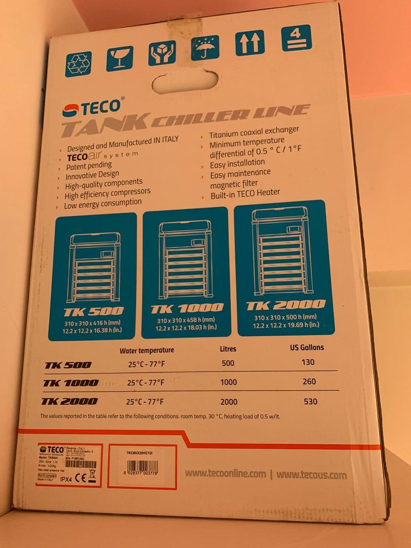 TECO TK-500 Chiller (almost NEW), Pet Supplies, Homes & Other Pet ...
