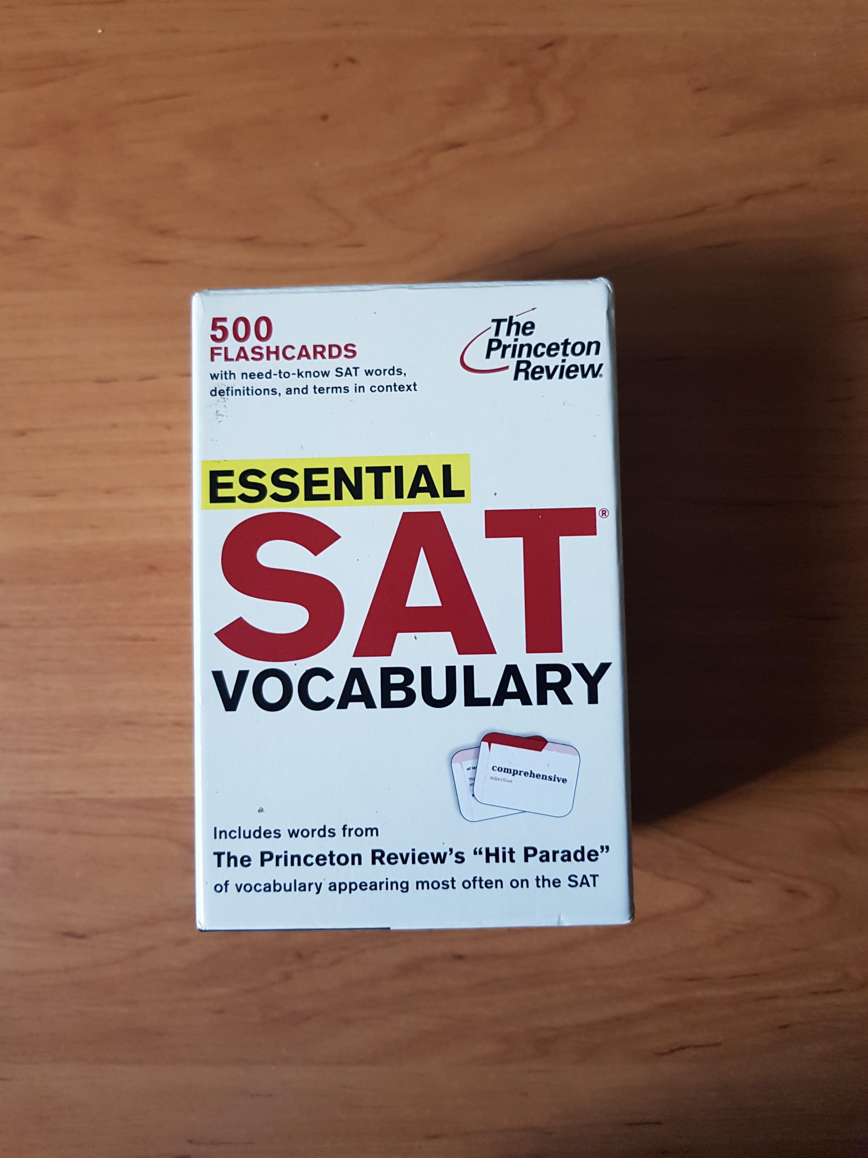 The Princeton Review SAT Vocabulary Flashcards, Hobbies & Toys, Books ...