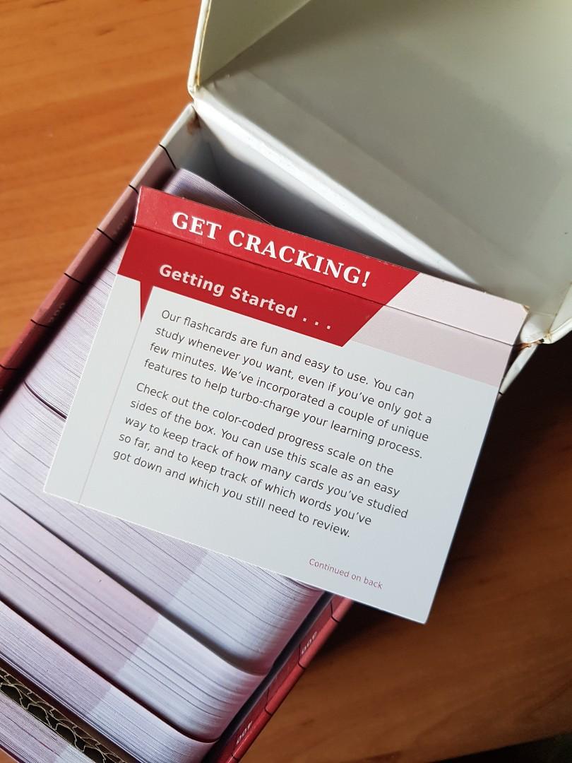 The Princeton Review SAT Vocabulary Flashcards, Hobbies & Toys, Books ...