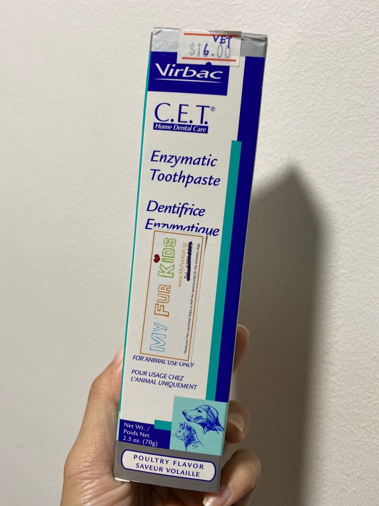 Virbac CET toothpaste, Pet Supplies, Health & Grooming on Carousell