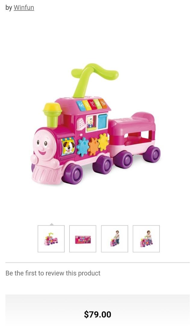 Winfun Walker Ride-On Learning Train (Blue), Babies & Kids, Infant ...
