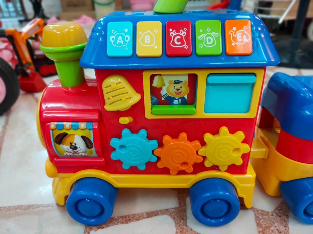 Winfun Walker Ride-On Learning Train (Blue), Babies & Kids, Infant ...