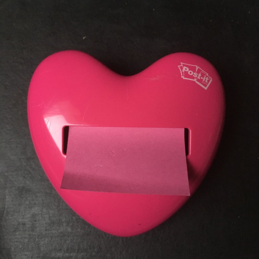 3M Post-it heart shaped pop up dispenser, Audio, Other Audio Equipment ...