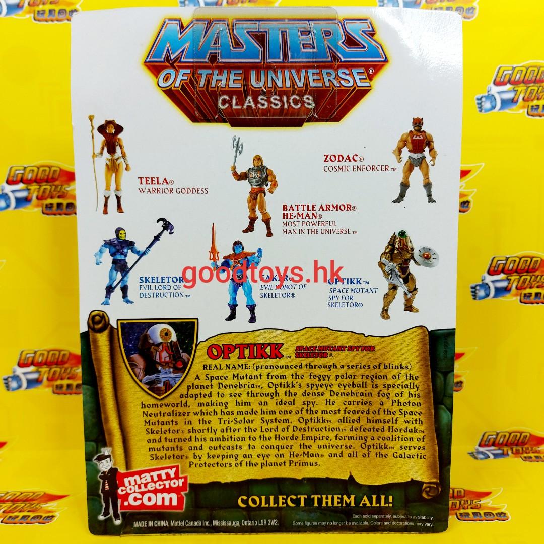 全新 MATTEL 太空超人 HE-MAN MASTERS OF THE UNIVERSE CLASSICS OPTIKK, 興趣及遊戲 ...