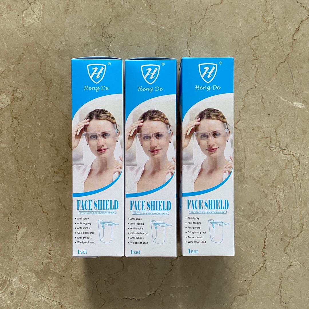Authentic ‼️ Acetate Face Shield with Hard Plastic Frame, Beauty ...