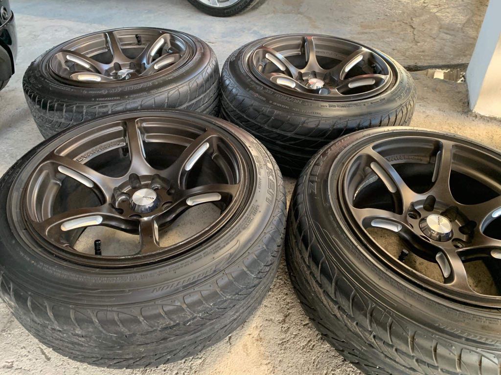 Advan Racing Mags, Car Parts & Accessories, Mags and Tires on Carousell