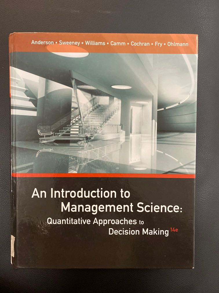 An Introduction to Management Science 14e, Hobbies & Toys, Books ...