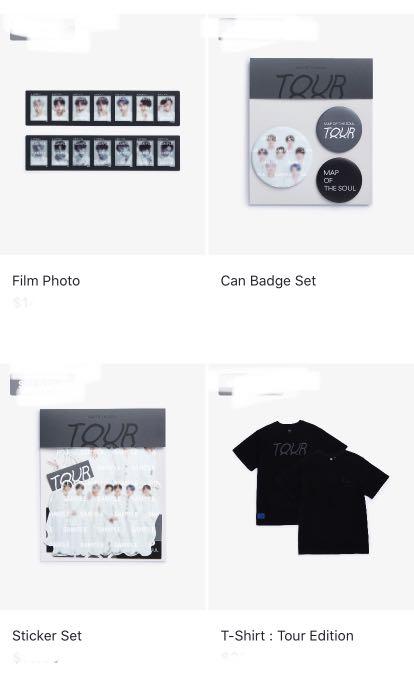 BTS - Map Of The Soul (MOTS) Tour Merch (Official), Hobbies & Toys ...