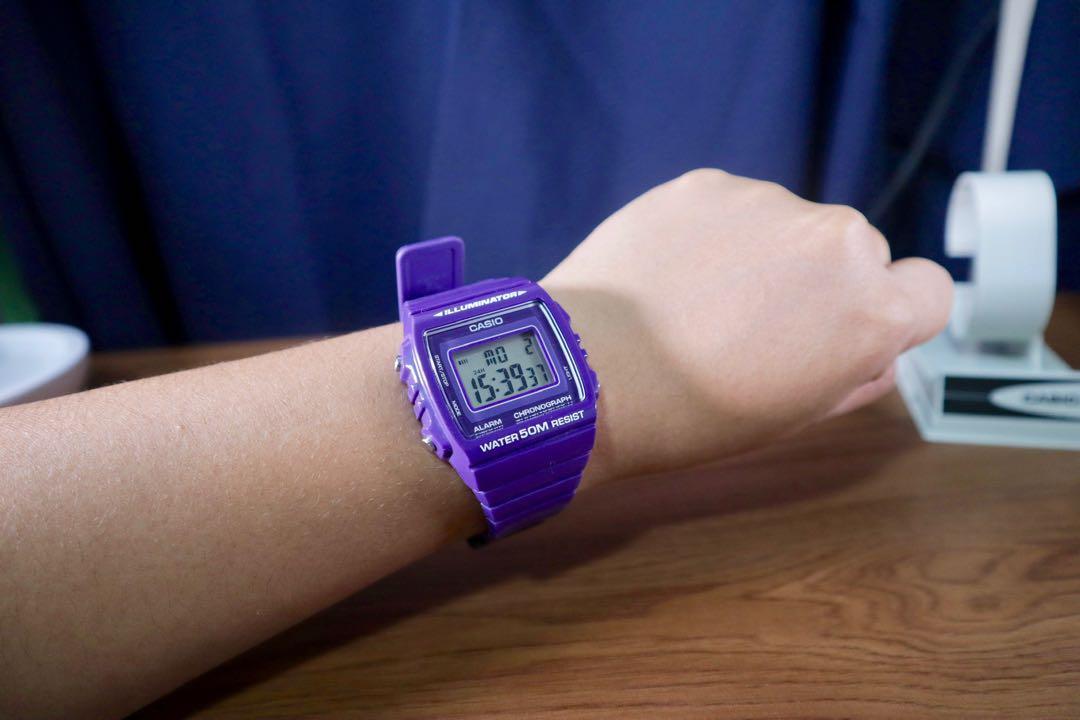 Casio Purple Digital Watch, Women's Fashion, Watches & Accessories ...