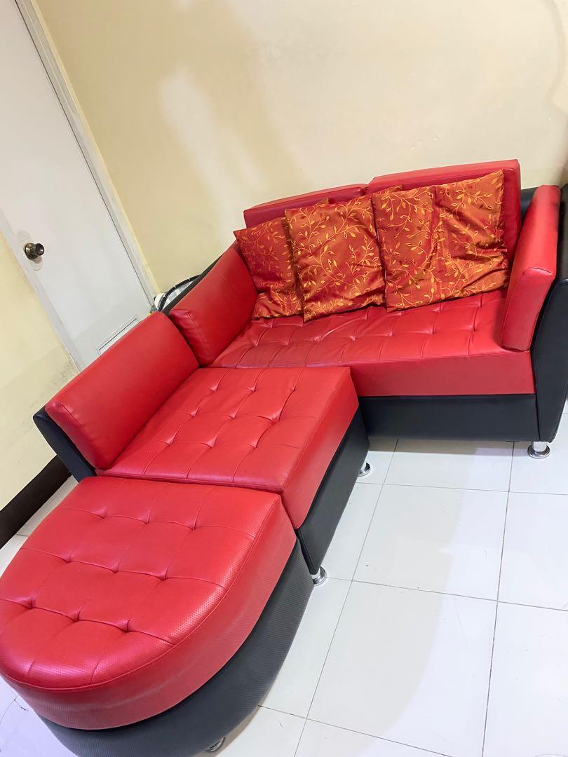 Customized Sala Set / L shape / Rush Sale, Furniture & Home Living ...
