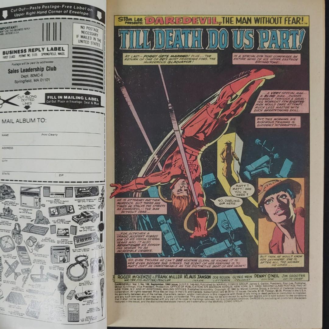 Daredevil #166 (1980) Gladiator appearance *** Frank Miller *** Marvel ...
