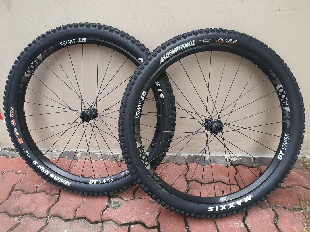 DT SWISS Spline M1900 Wheelset with Maxis tyre 27.5, Sports Equipment ...