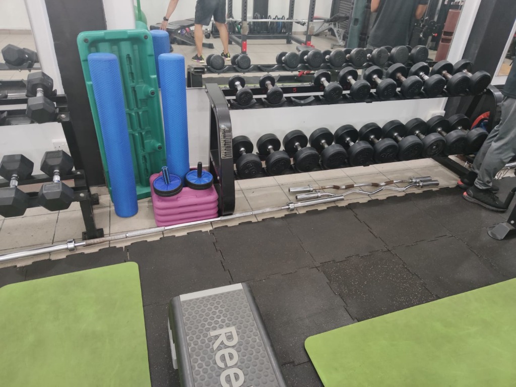 Round Dumbbell Weight Stack with Rack (Round Head), Sports Equipment ...
