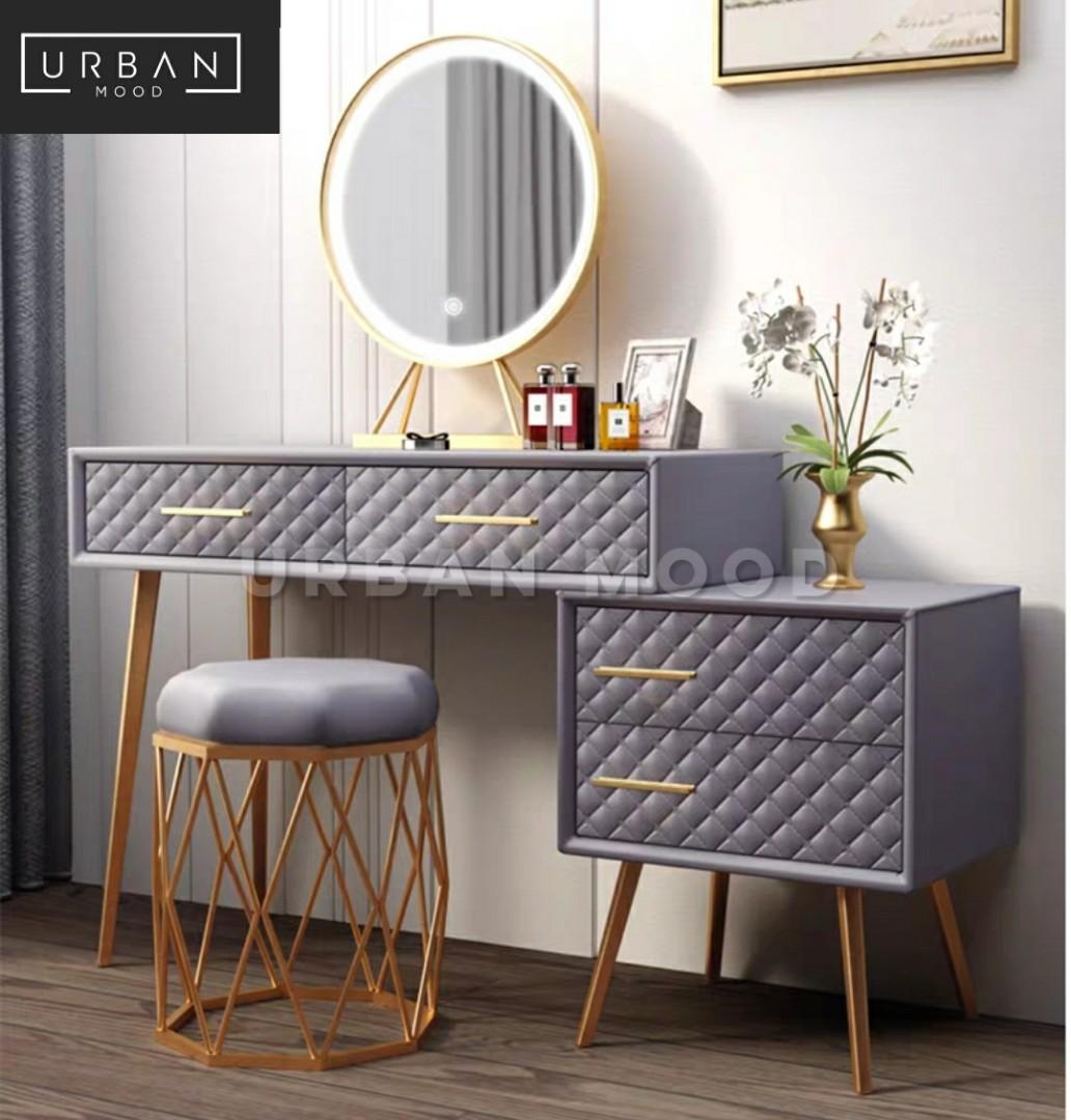 ELSA Modern Vanity Table Set, Furniture & Home Living, Furniture ...