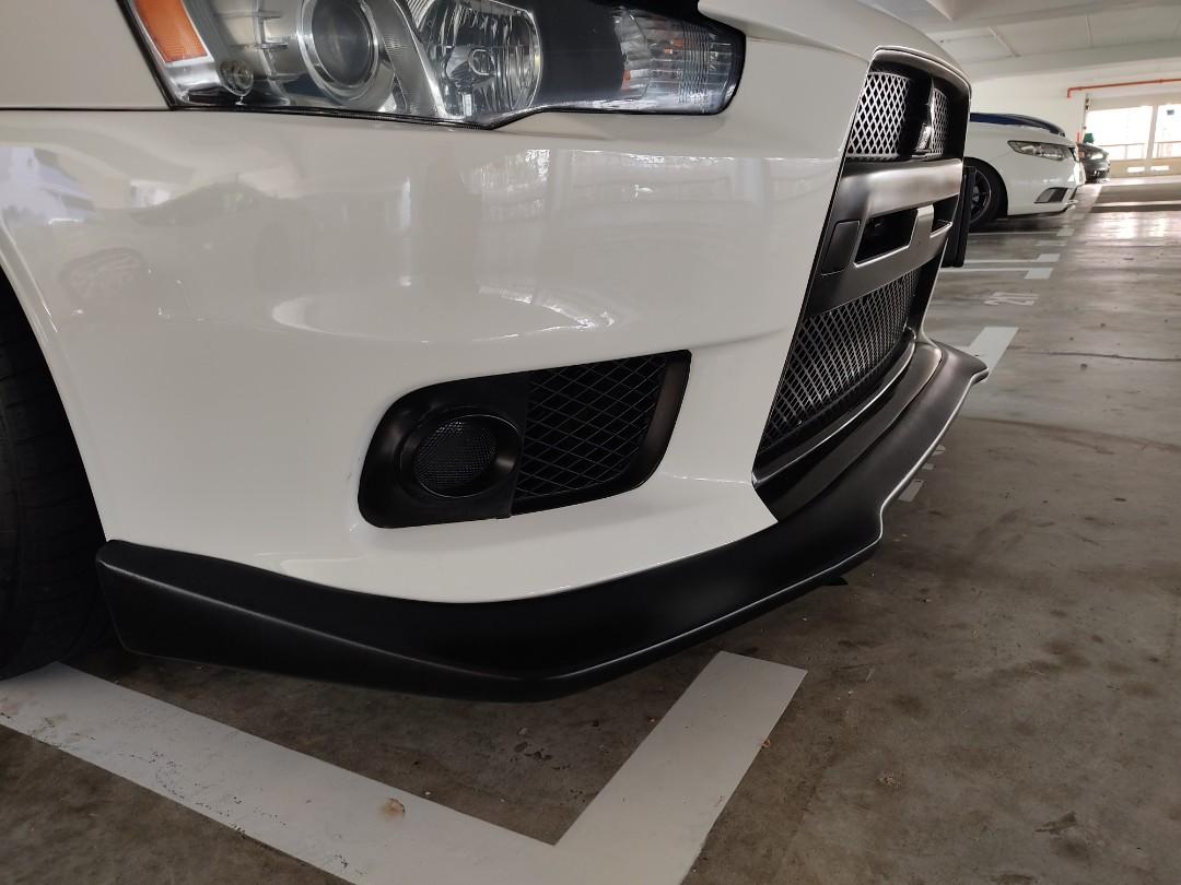 Clear off Sale, EVO X Ralliart Front Lip FRP for EVO style bumper, Car ...