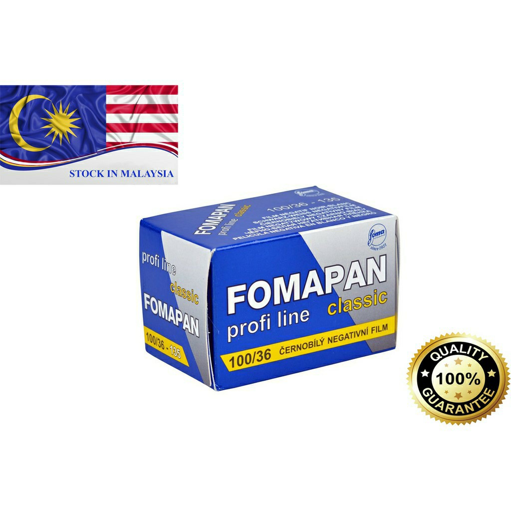 Fomapan 100 Black and White Negative Film (35mm Film, 36 Exposure ...
