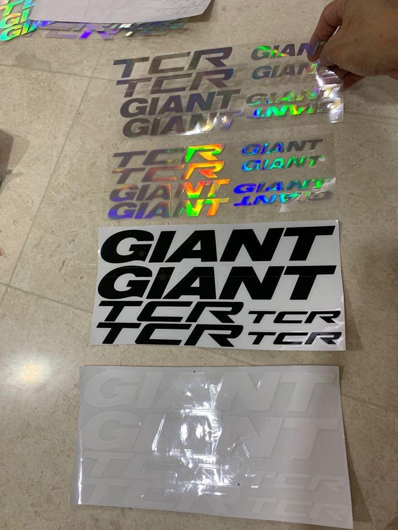 GIANT TCR decal, Sports Equipment, Bicycles & Parts, Parts ...