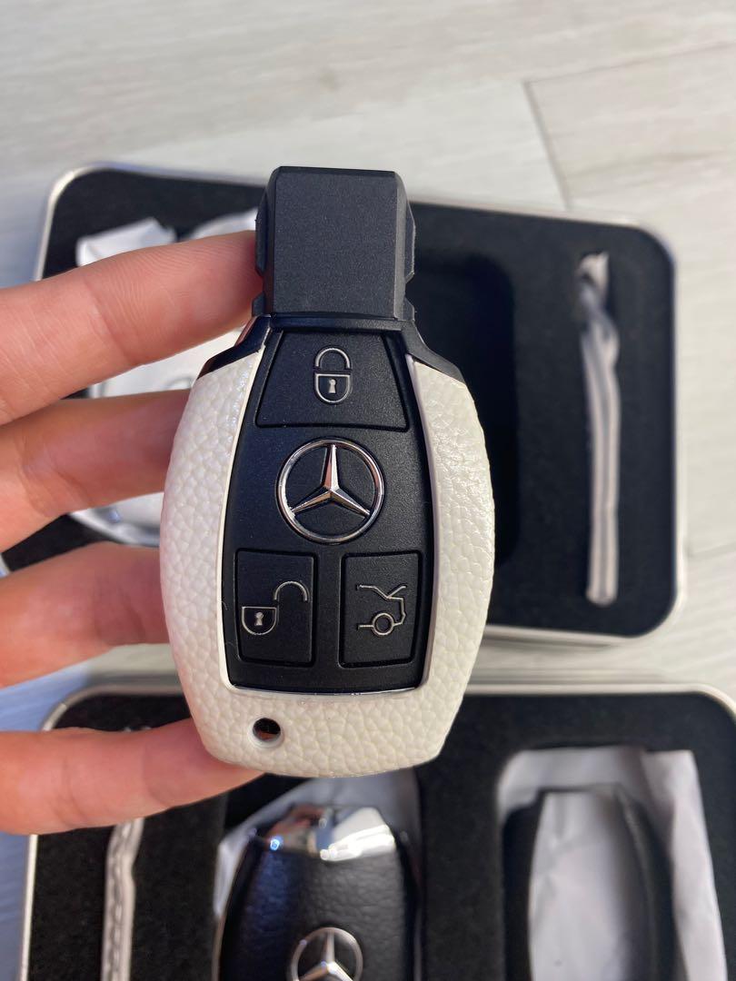 Mercedes Benz leather key cover c180 c200 c250 e200 e250 e300 s300 s400 ...