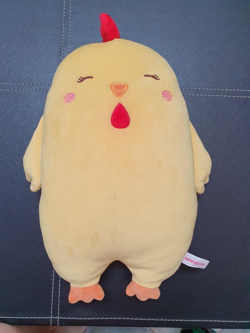 Miniso Chicken Stuffed Toy, Hobbies & Toys, Toys & Games on Carousell