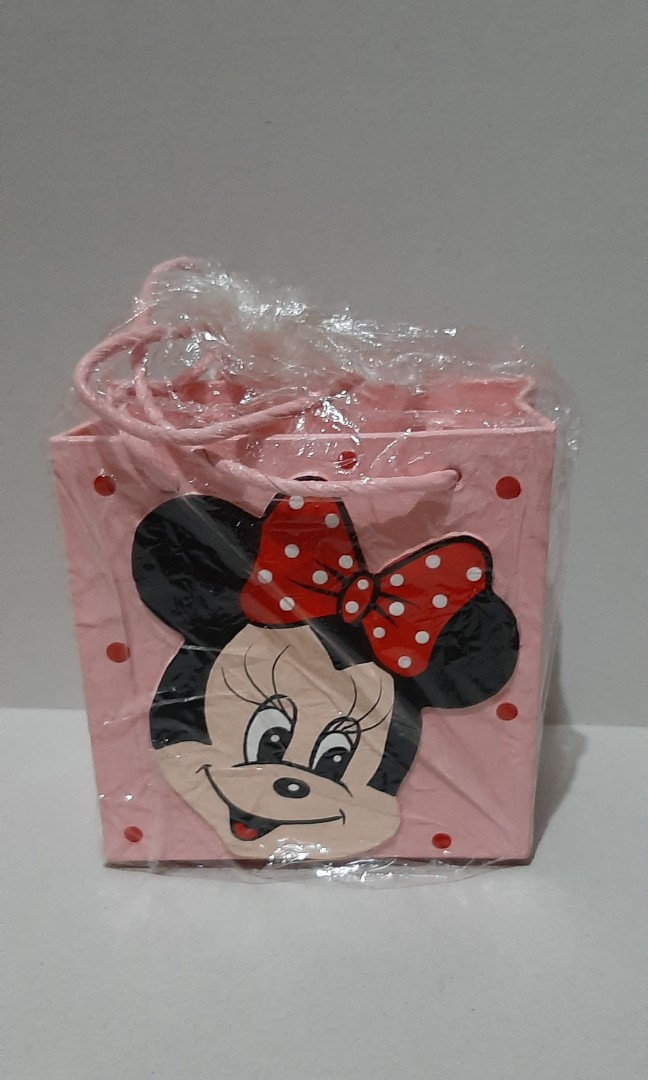Minnie Mouse Pink Paper Mache Holder Bag Collectible Display ...