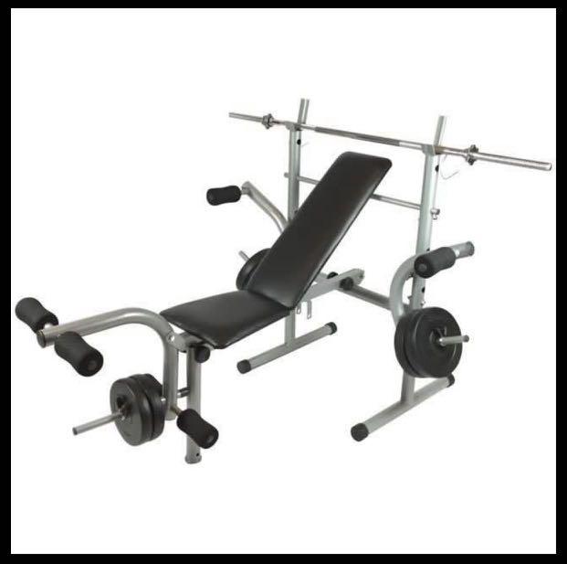 Multi-function Foldable Bench (Leg extension Exercise, Flat Bench ...