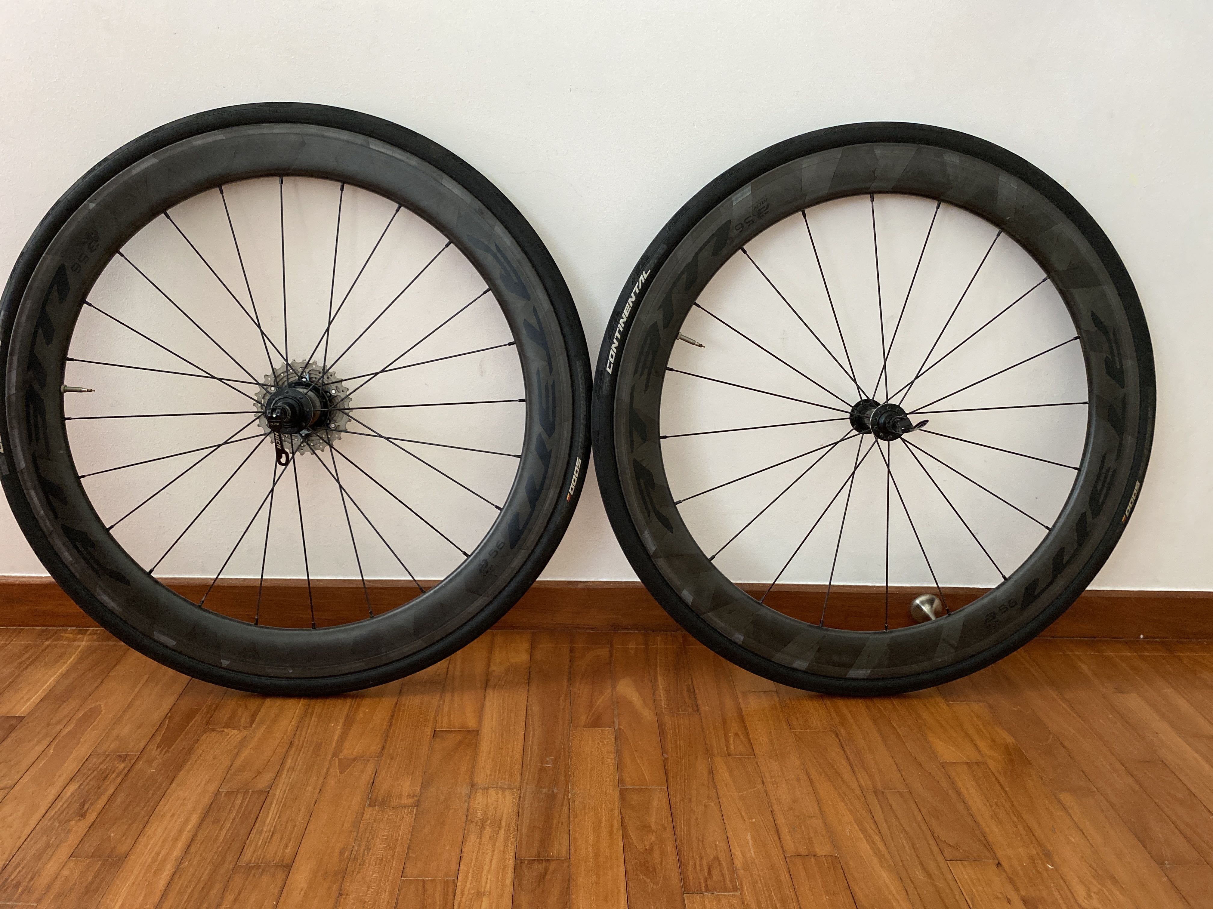 NICH Atem 3 Carbon Wheels Set (56mm clincher), Sports Equipment ...