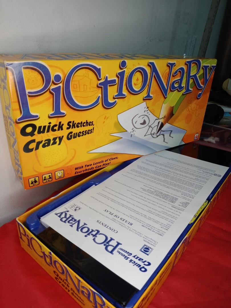 Pictionary game board set, Hobbies & Toys, Toys & Games on Carousell