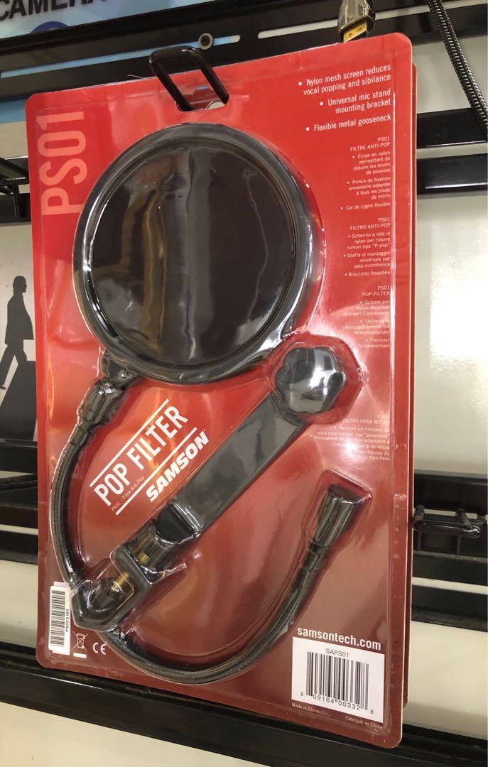 SAMSON POP FILTER, Audio, Microphones on Carousell