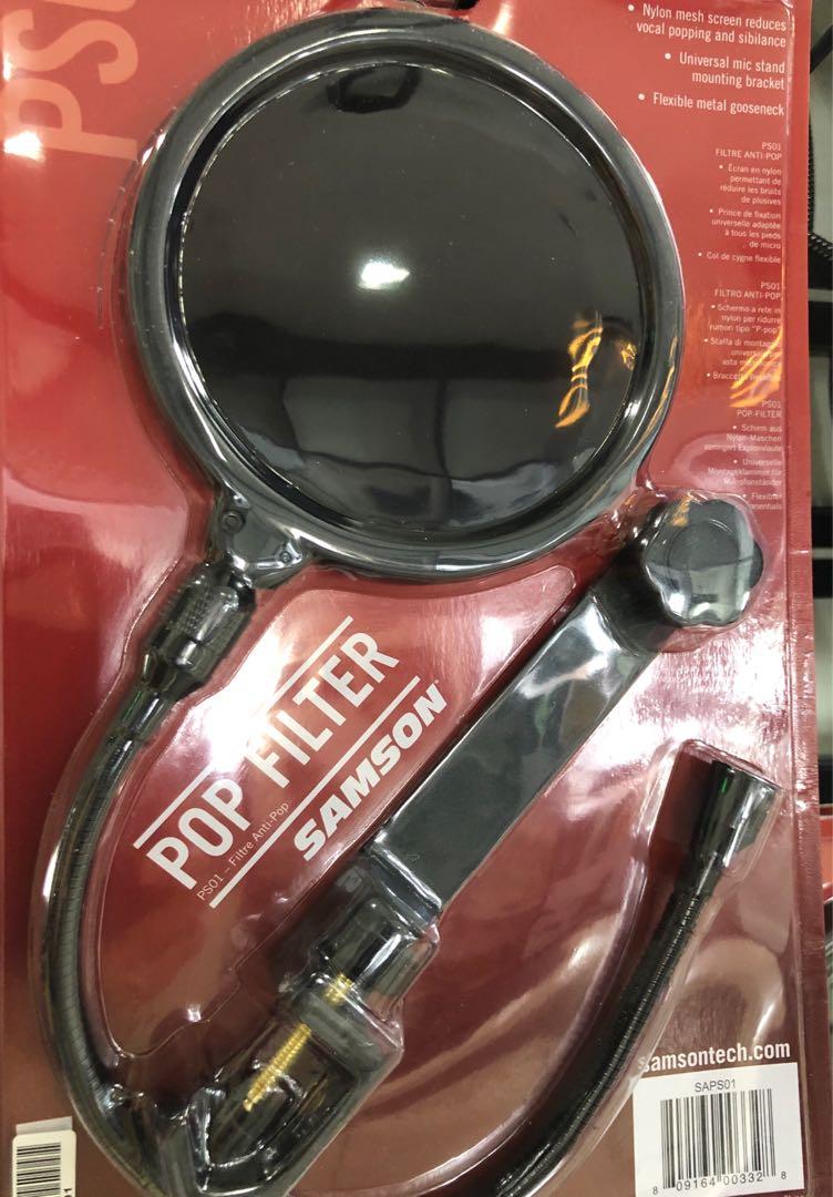 SAMSON POP FILTER, Audio, Microphones on Carousell
