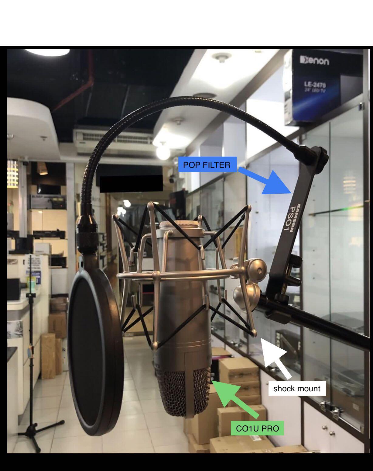 SAMSON POP FILTER, Audio, Microphones on Carousell