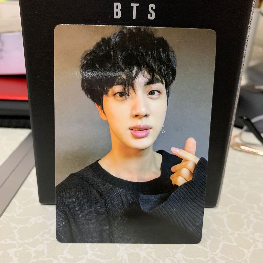 JIN OFFICIAL PHOTOCARD LIGHTSTICK VERSION 3, Hobbies & Toys ...