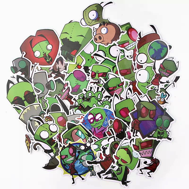 (Stickers) 35pc Invader Zim American Animated Series Nickelodeon ...