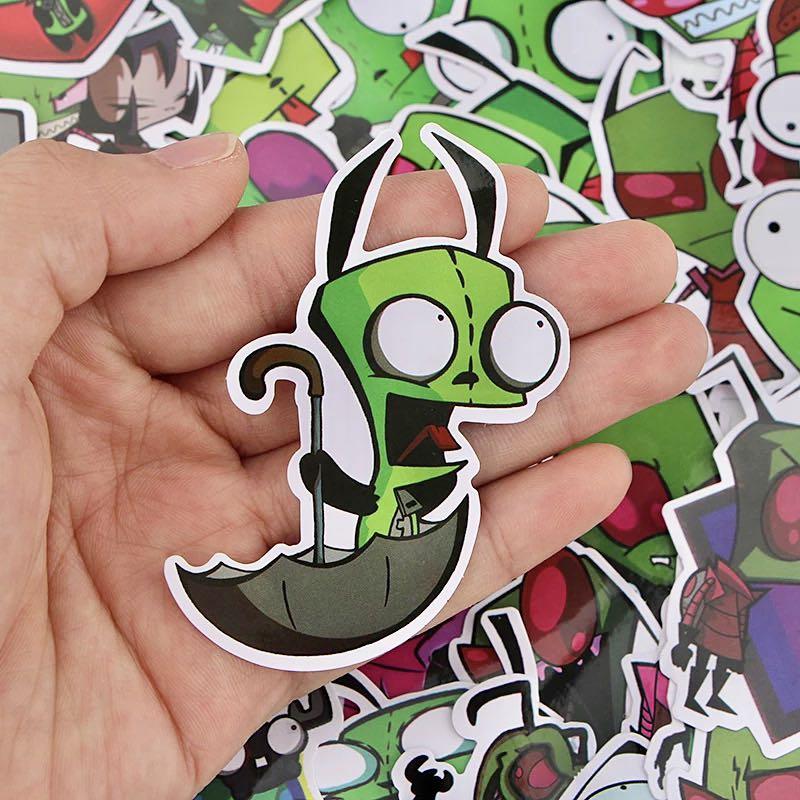 (Stickers) 35pc Invader Zim American Animated Series Nickelodeon ...