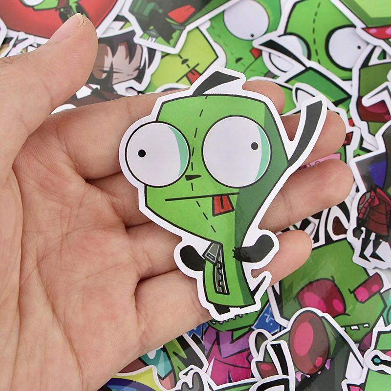 (Stickers) 35pc Invader Zim American Animated Series Nickelodeon ...