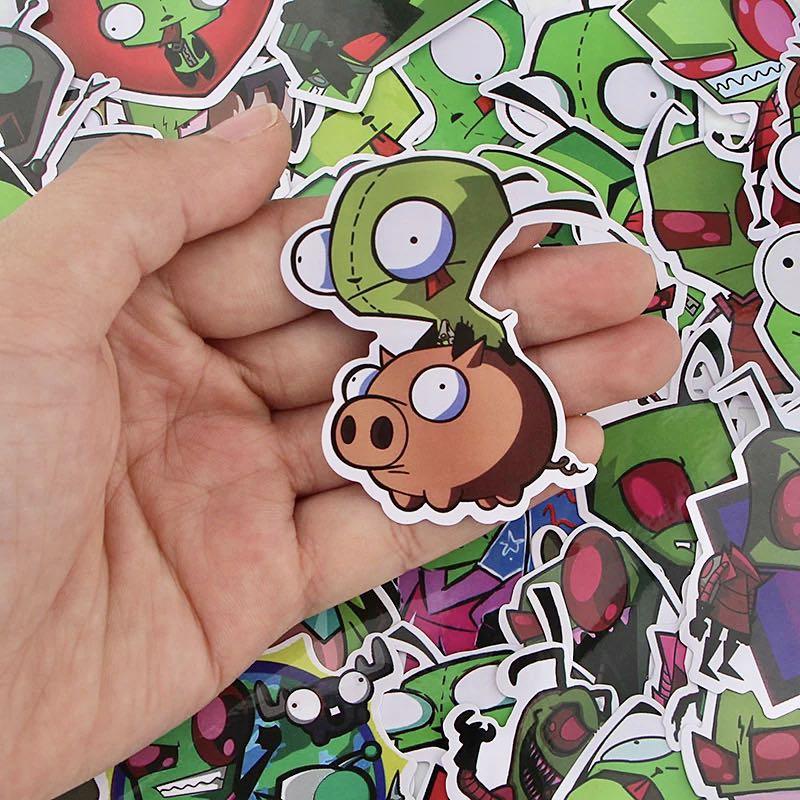 (Stickers) 35pc Invader Zim American Animated Series Nickelodeon ...