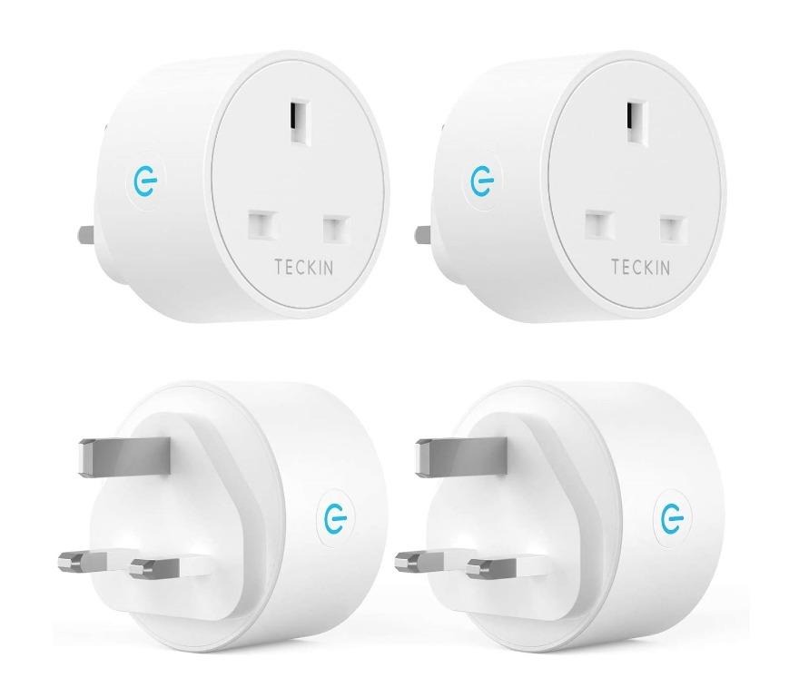 TECKIN SP27 (4 pack) Smart Sockets 13A Works with Amazon Alexa Google ...